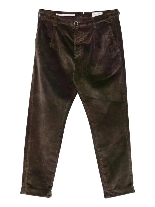 Jacob Cohen Corduroy Tapered Trousers - Brown