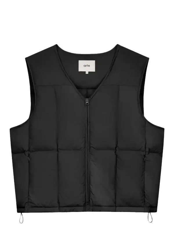 ARTE ANTWERP Quilted Gilet - Black