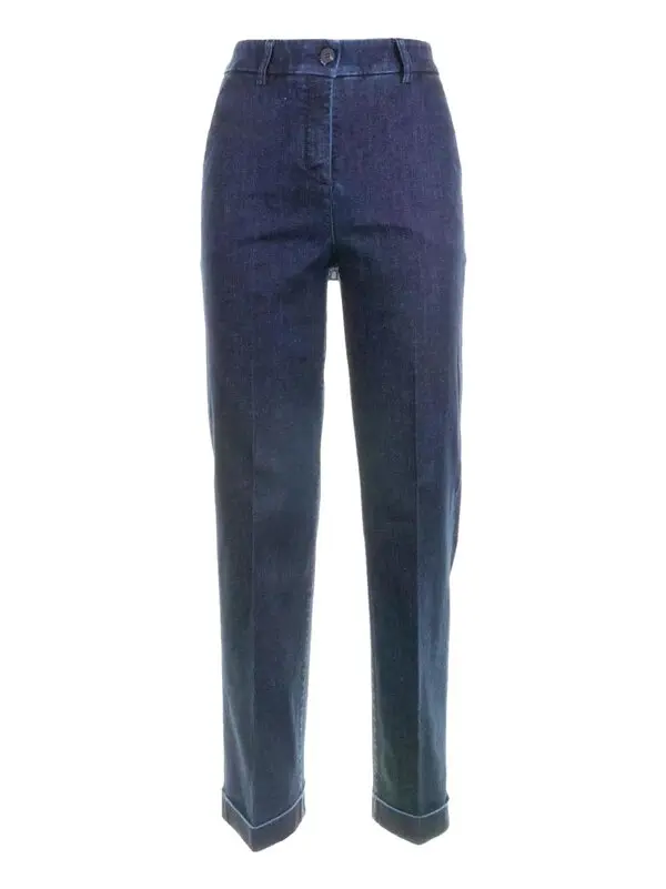VIA MASINI 80 Tapered Trousers - Blue