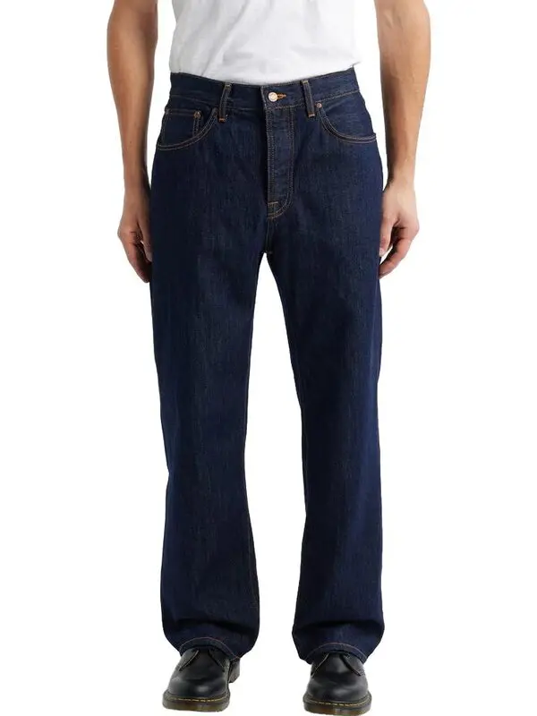 Nudie Jeans Tuff Tony One Wash Wide Leg Jeans - Basement Tracks