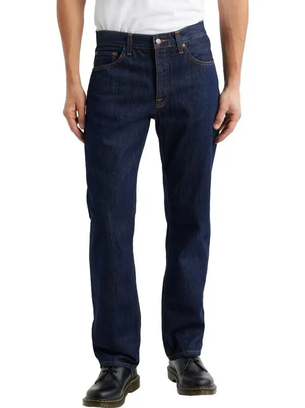 Nudie Jeans Rad Rufus Straight Leg Jeans - Blue One Wash