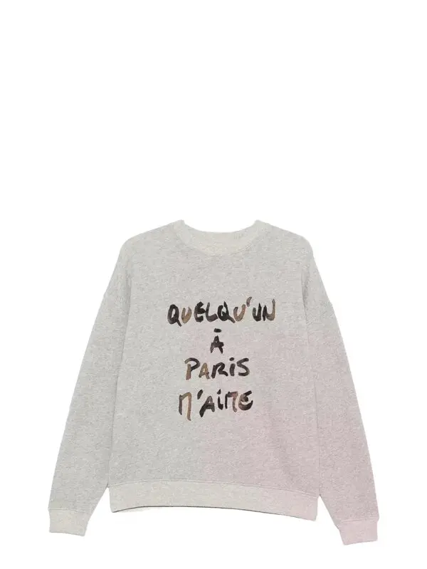 Ba&sh Slogan-print Sweatshirt - Grey
