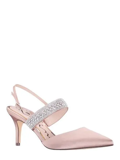 Nina Trista Pointed Toe Slingback Pump - Honey