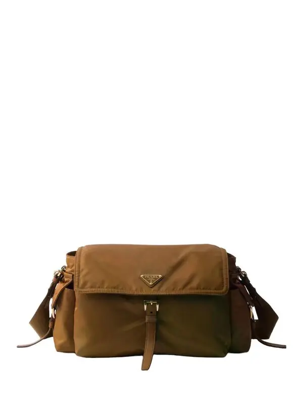 Prada Large Explore Shoulder Bag - Brown