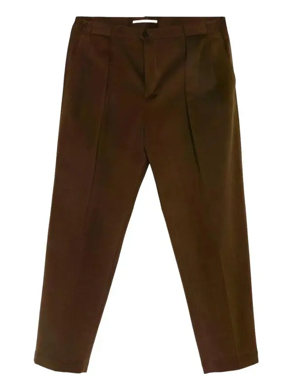 BRIGLIA 1949 Pleat-detail Trousers - Brown
