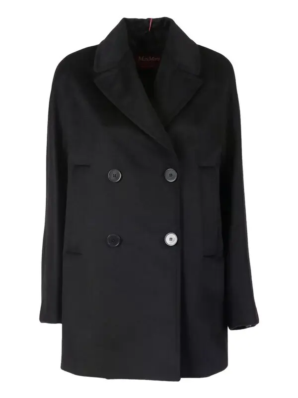 Max Mara Sheree Double-breasted Pea Coat - Black
