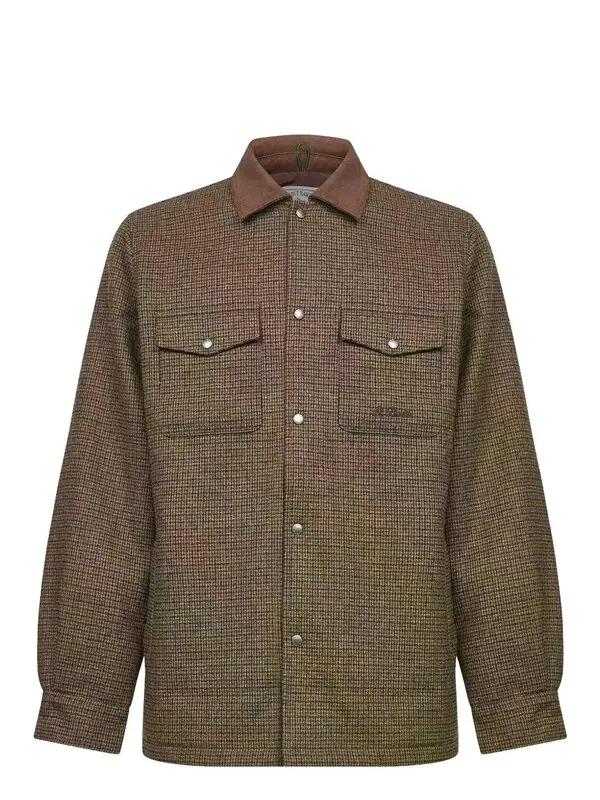 MC2 SAINT BARTH Houndstooth Patch-pocket Jacket - Brown