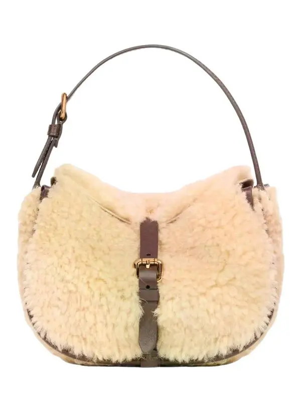 Etro Shearling Cross Body Bag - Neutrals