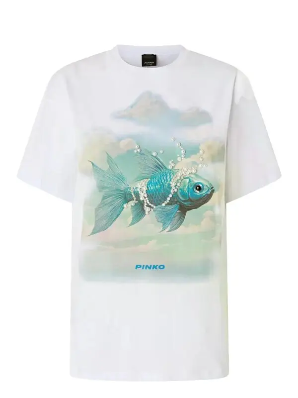 Pinko Graphic-print T-shirt - White