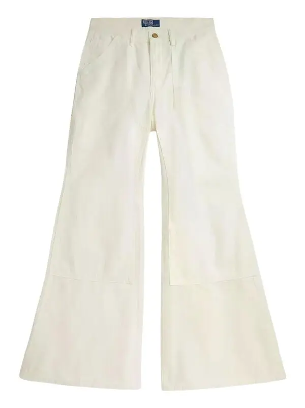 Polo Ralph Lauren Flared Panelled Trousers - Neutrals