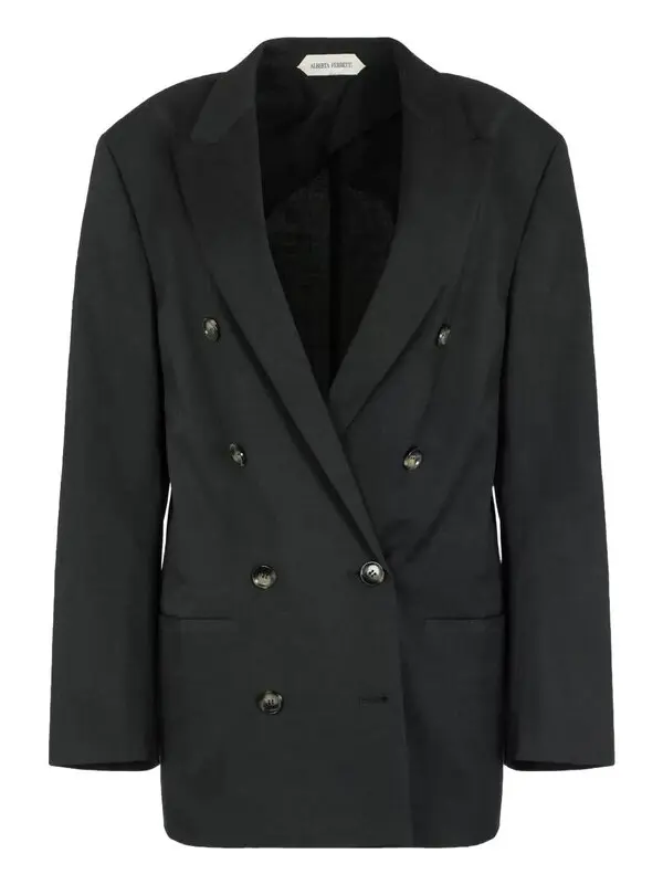 Alberta Ferretti Double-breasted Blazer - Black