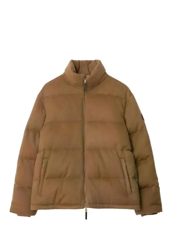 Burberry Funnel-neck Puffer Jacket - Brown