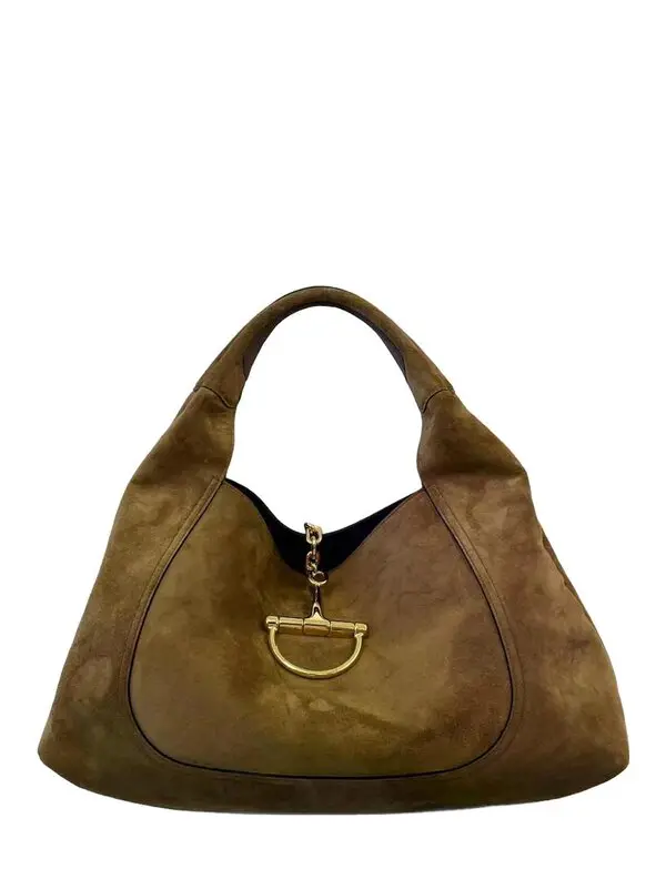 Gucci Softbit Horsebit Handbag - Brown