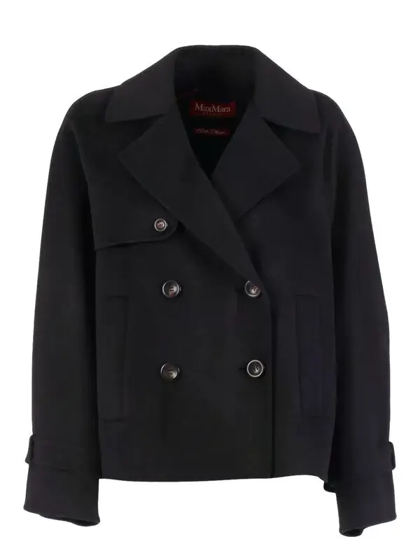 Max Mara Double-breasted Jacket - Black