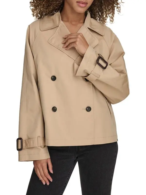 LEVI'S Water Resistant Cotton Trench Coat - Khaki