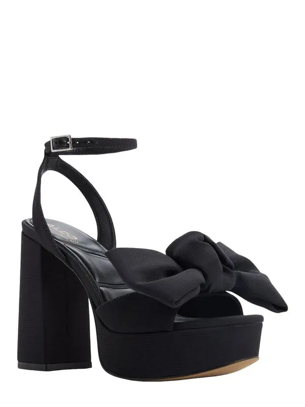 Aldo Luscious Ankle Strap Platform Sandal - Black