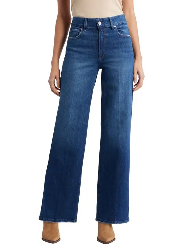 Paige Sasha High-rise Wide-leg Jeans - Queen
