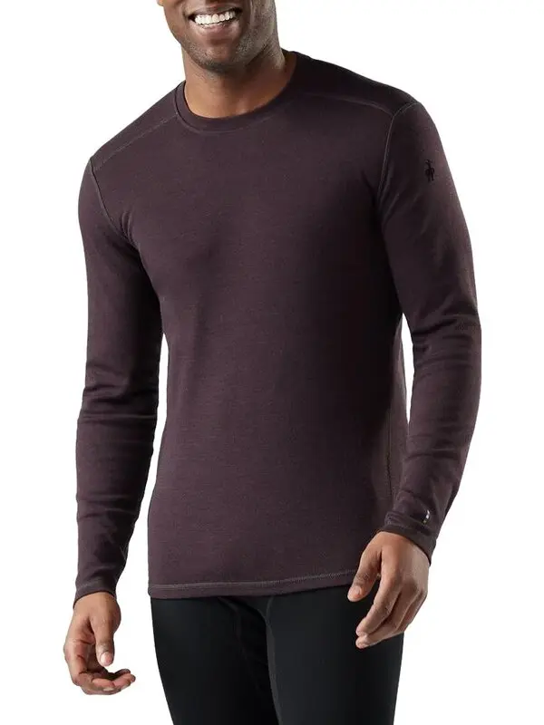 Smartwool Merino Base Layer Crewneck Long Sleeve Shirt - Mink Heather