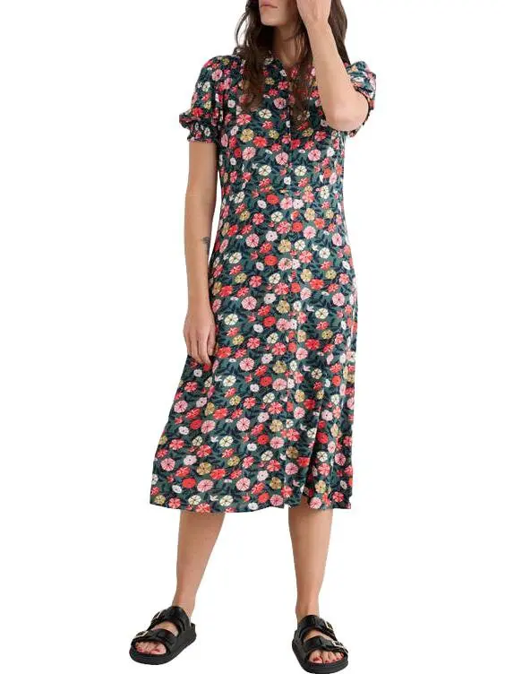 SEASALT CORNWALL A-line Shirtdress - Winding Petunias Grove