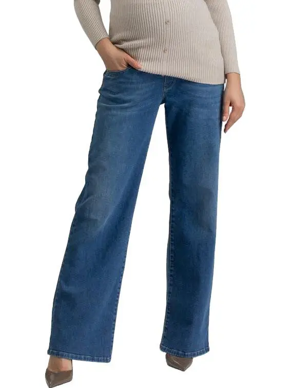 PIETRO BRUNELLI Relaxed Fit Maternity Jeans - Med Light Wash