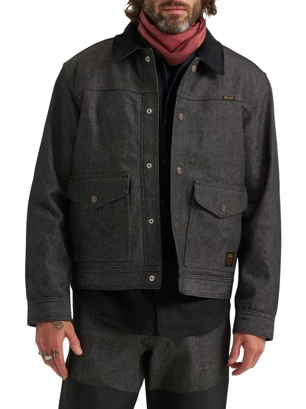 Wrangler Filson X Relaxed Fit Denim Work Jacket - Black
