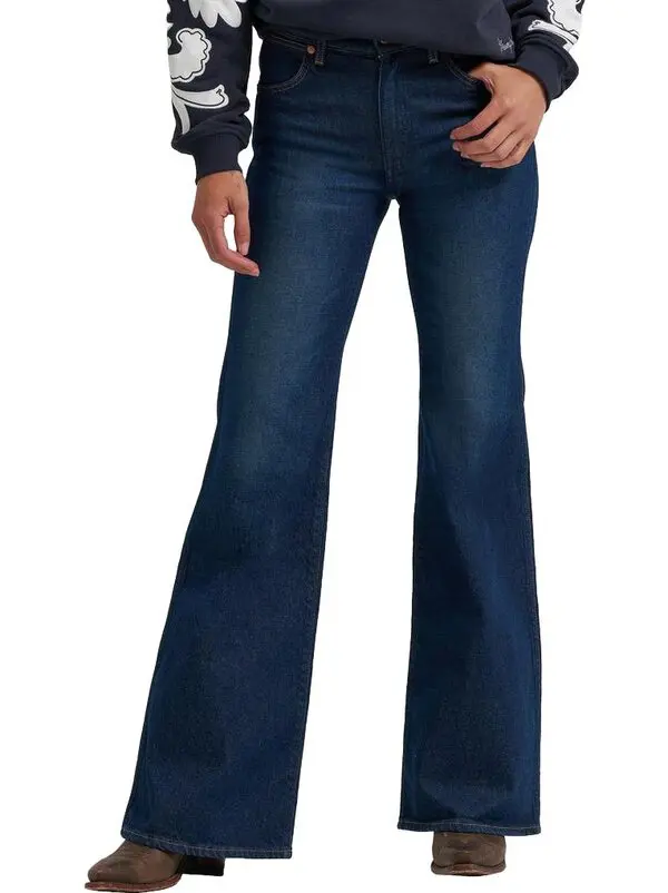 Wrangler 70s High-rise Flare Jeans - Whirlpool