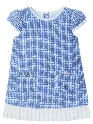 Janie And Jack Tweed Dress - Blue