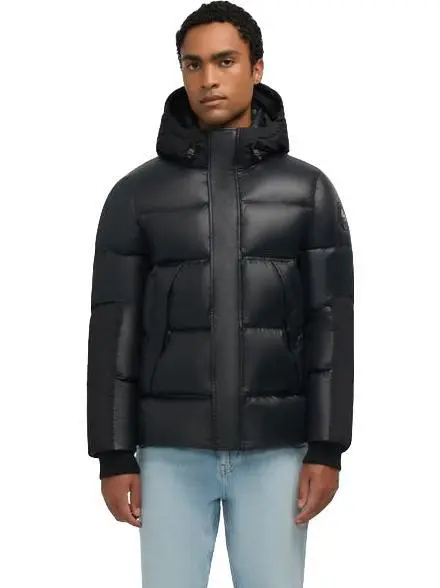 Pajar Nuray Mixed Media Puffer Jacket - Black