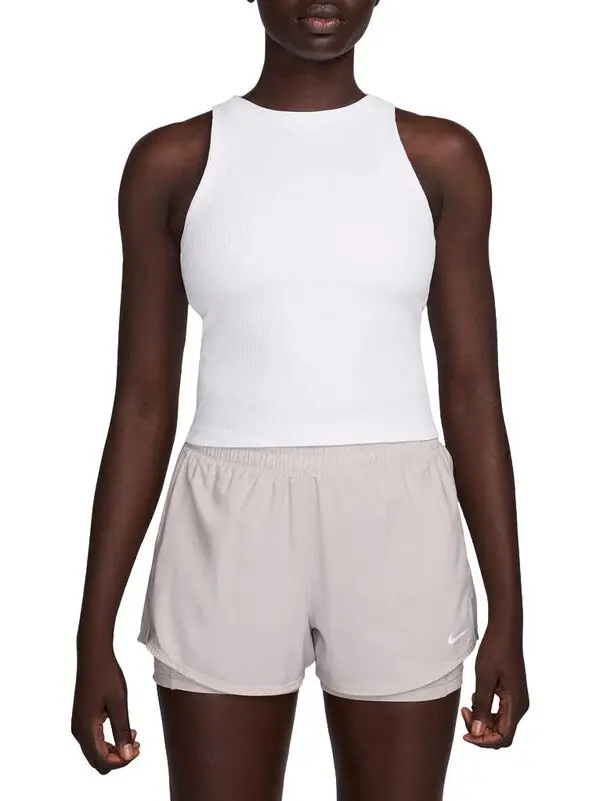 Nike Zenvy Dri-fit Rib Tank - White/pcg6c