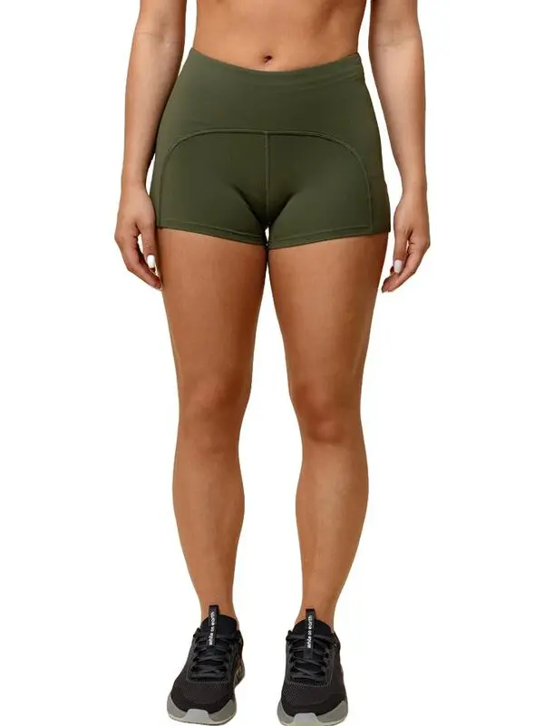 WHILE ON EARTH™ Mid-rise Intent Short - Olive