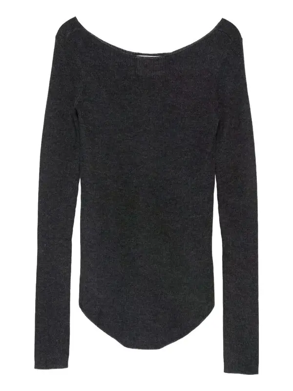 Isabel Marant Boat-neck Cashmere Blend Sweater - Grey