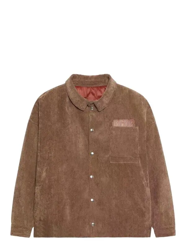 Gcds Corduroy Shirt Jacket - Brown