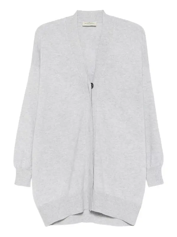 Bruno Manetti V-neck Cardigan - Grey