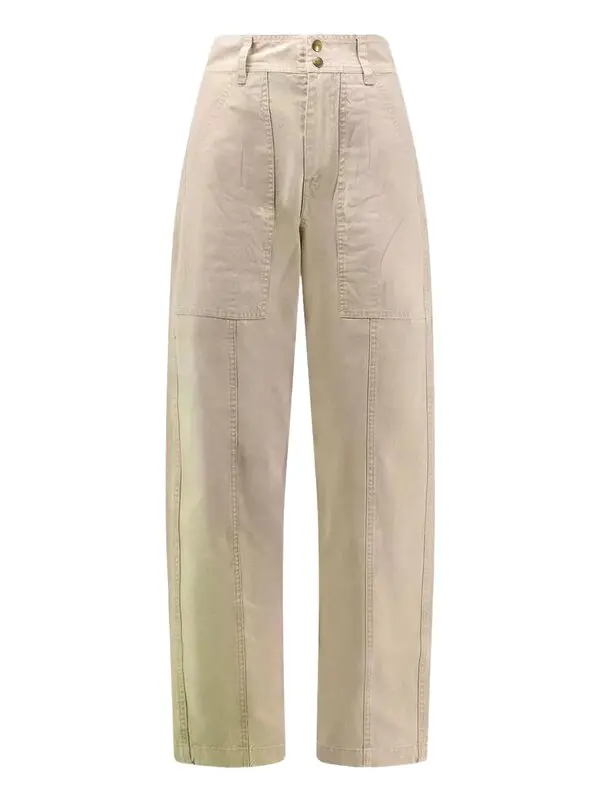 MARANT ETOILE Cotton Trousers - Neutrals