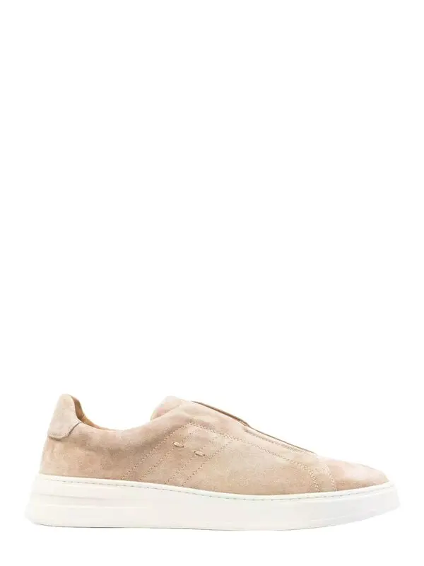 HENDERSON BARACCO Leather Slip-on Sneakers - Neutrals