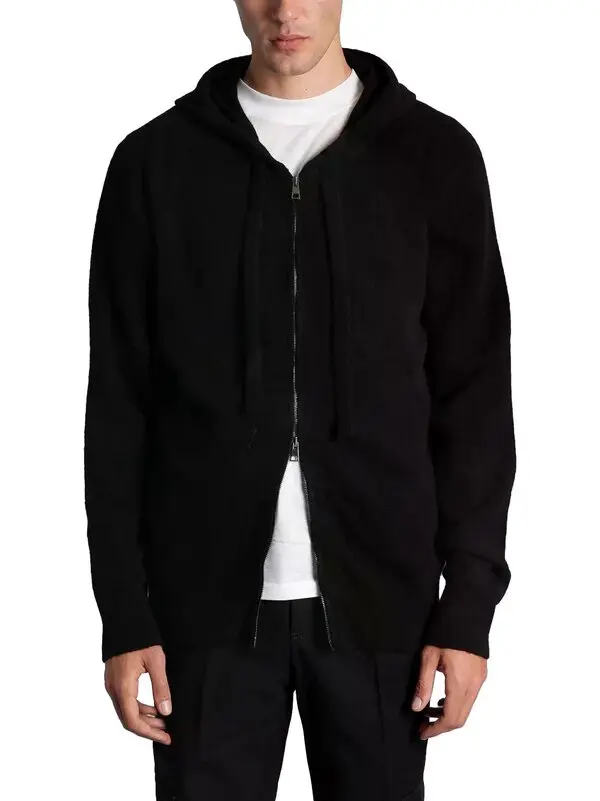 ROBERTO COLLINA Zip-up Hoodie - Black
