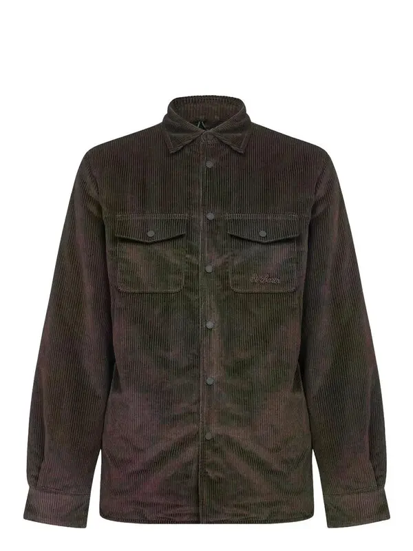 MC2 SAINT BARTH Snap Button Corduroy Jacket - Brown