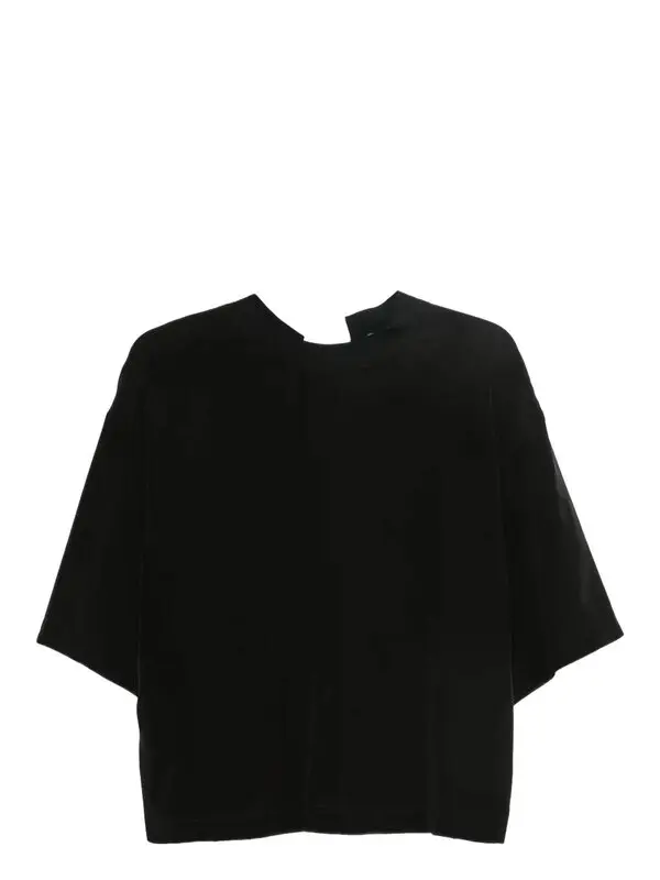 ALYSI Drop-shoulder T-shirt - Black