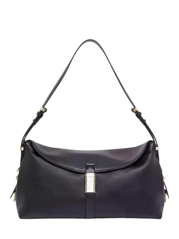 Pinko Leather Shoulder Bag - Black