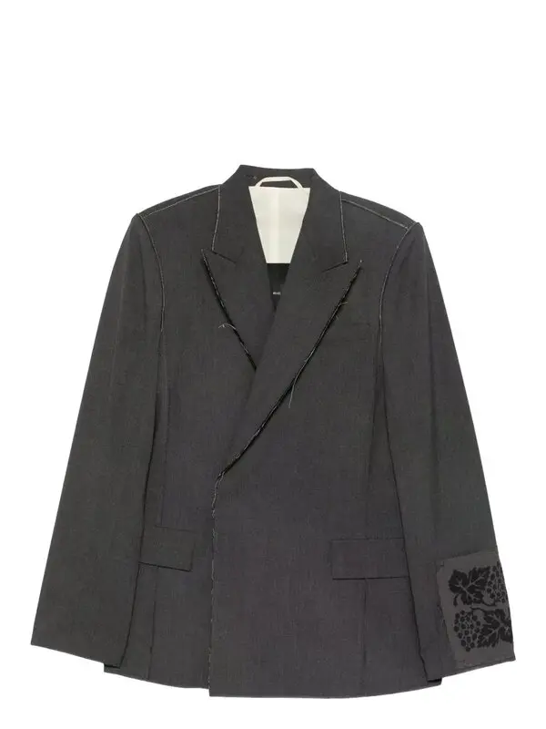 FEDERICO CINA Seam-detail Blazer - Grey