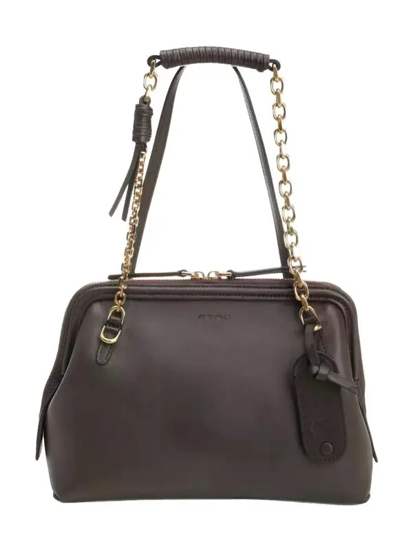 Etro Leather Shoulder Bag - Brown