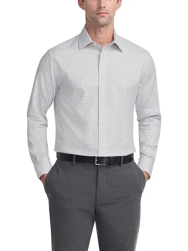 Bloomingdale'S Regular Fit Stretch Dress Shirt Exclusive - Grey