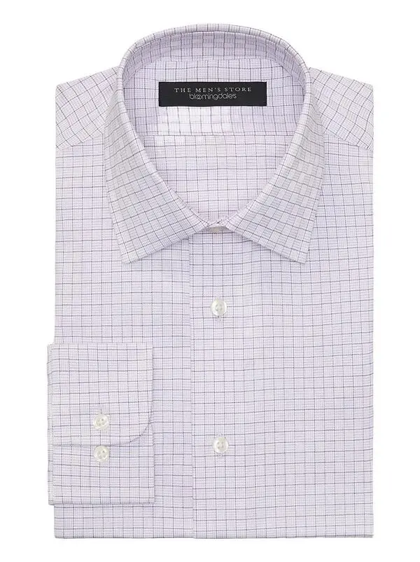 Bloomingdale'S Regular Fit Stretch Dress Shirt Exclusive - Purple