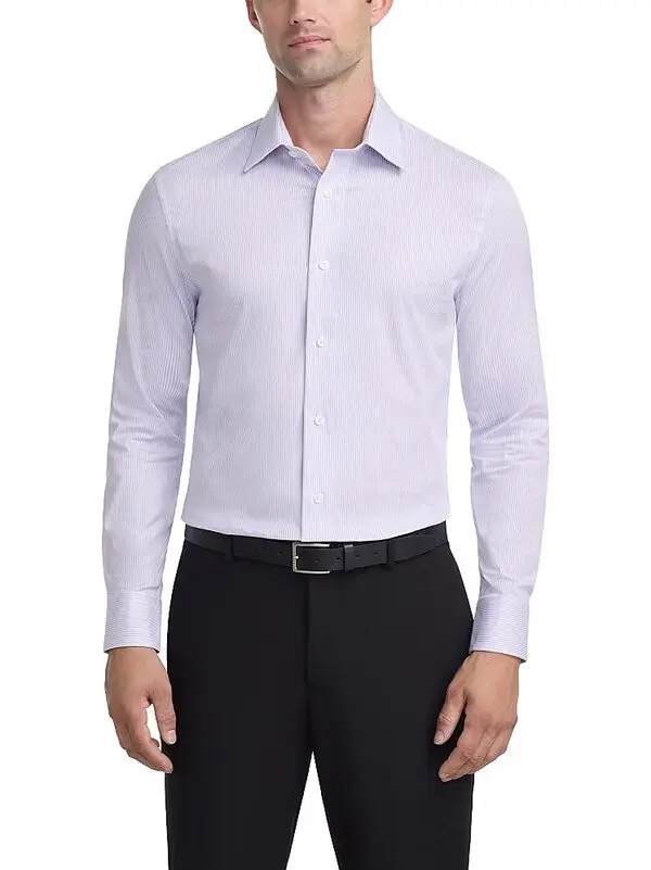Bloomingdale'S Slim Fit Stretch Dress Shirt Exclusive - Purple