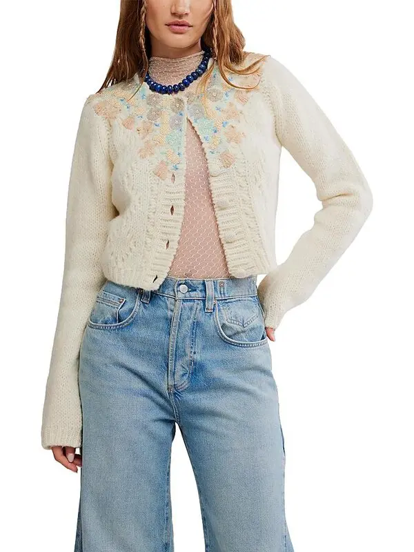 Free People Pixie Cardigan - Ivory