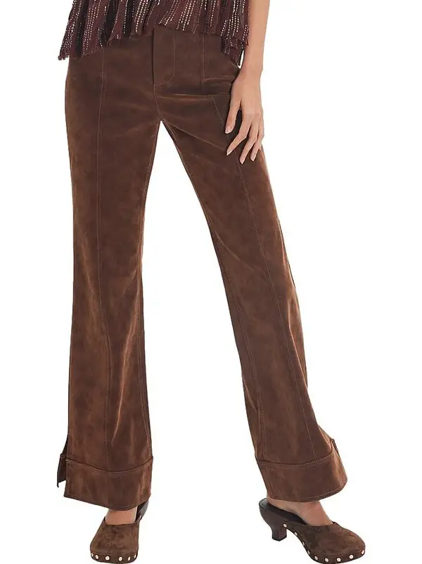Free People Glow Up Pants - Shaved Chocolate