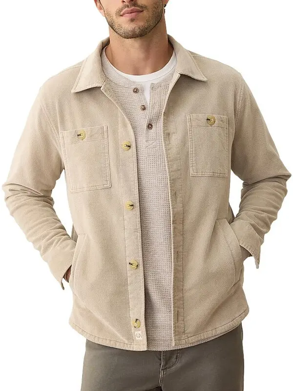 Marine Layer Max Moleskin Overshirt - Taupe