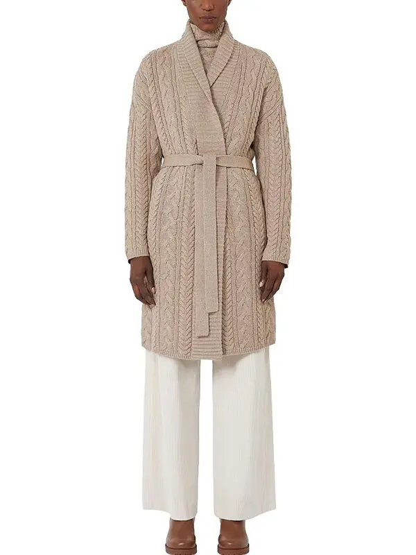 Max Mara Wool-cashmere Cardigan - Beige