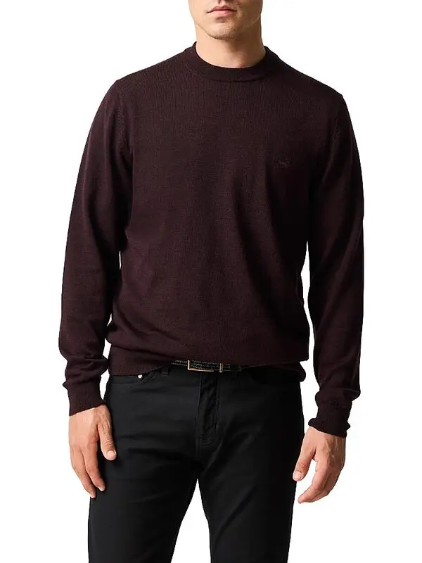 Rodd & Gunn York Bay Merino Wool Sweater - Black Fig