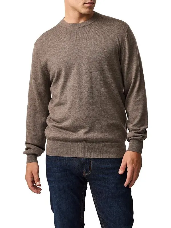Rodd & Gunn York Bay Merino Wool Sweater - Sable